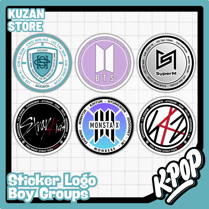NCT KPOP Boy Groups Logo Sticker / KPOP Logo Sticker (SHINEE, BTS ...