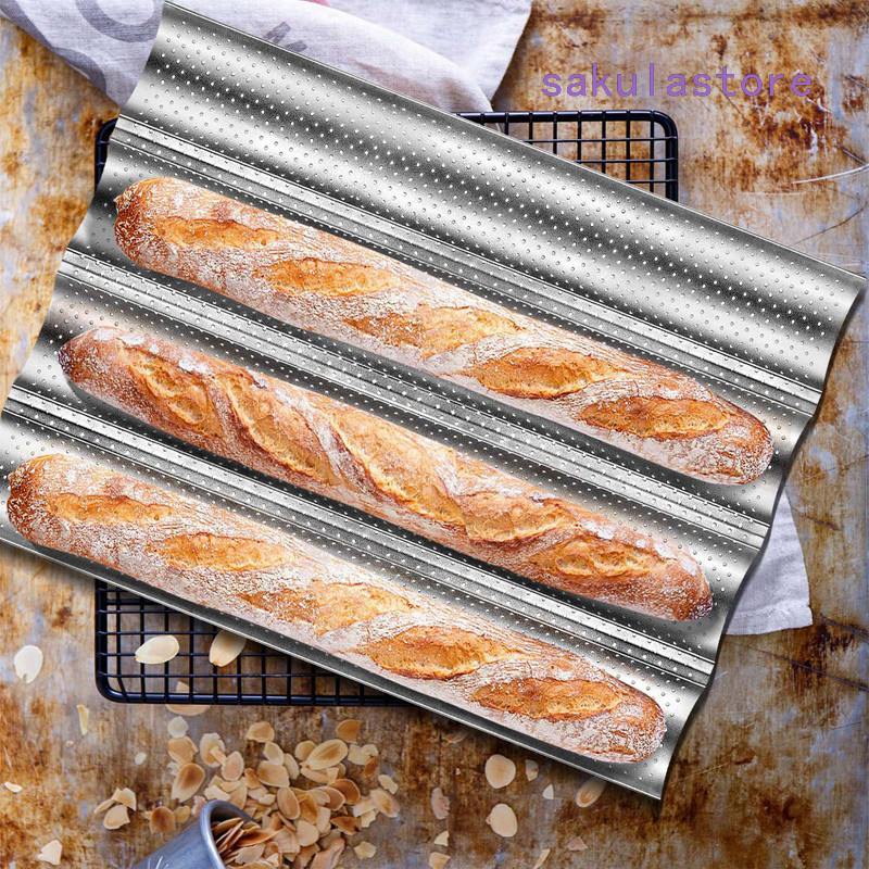 SKL 2/3/4 Groove Nonstick Perforated French Bread Baking Pan Carbon ...