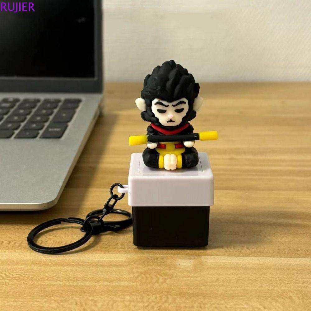 RUJIER Sound Keyboard Keychain, Black Myth Wukong Game Peripheral Sun ...