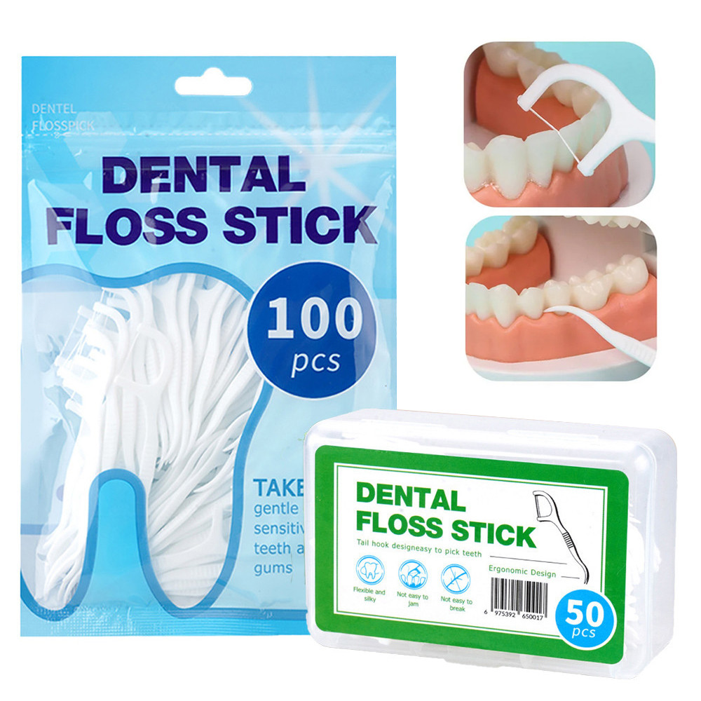 Ortho Floss Dental Floss Disposable Picks Clean Between Tooth ...