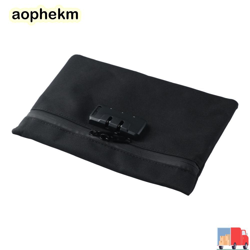 AOPHEKM Money Bag With Lock, Combination Lock Portable Security Bag for ...