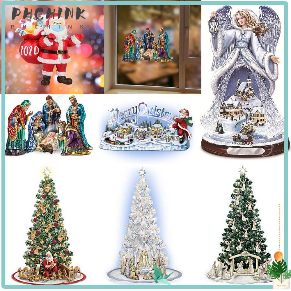 CHINK Christmas Window Stickers Festival Decor Happy Year DIY PVC ...