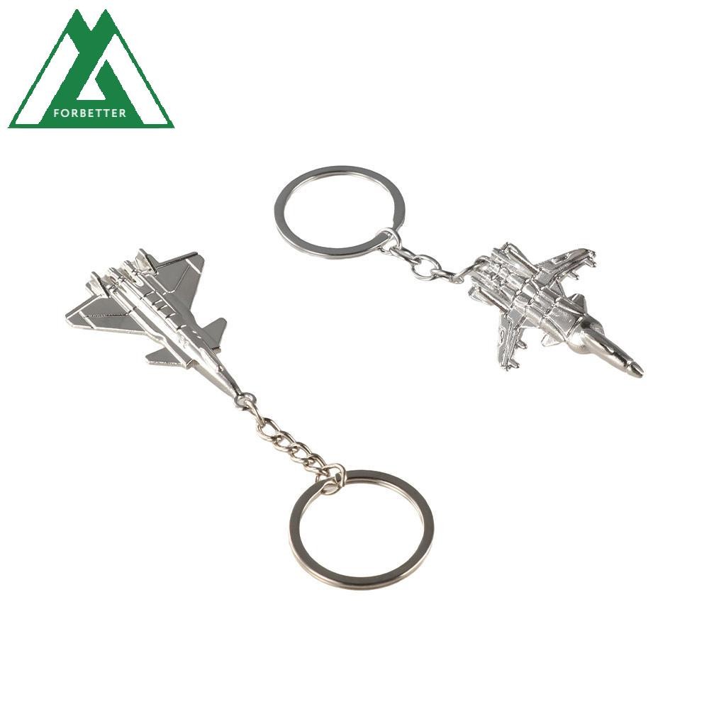 FORBETTER Aircraft Key Chain, 3D Metal Car Key Ring, Keychains Gift ...