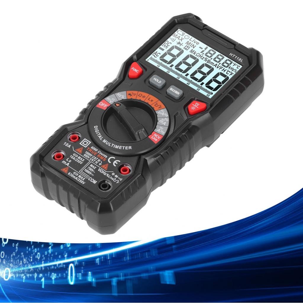 Supergoodsales Digital Multimeter Clear Display Ohm Volt Amp Meter ...