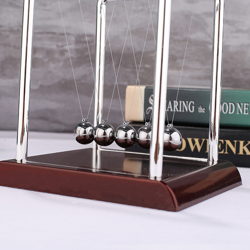 GMARTY Metal Newton Pendulum Newton Cradle Balance Steel Balls Pendulum ...