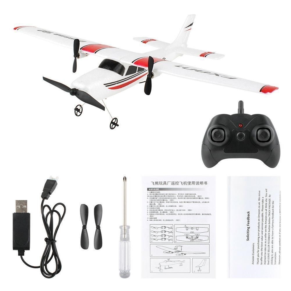 FX801 Airplane Cessna 182 DIY RC Plane 2.4GHz 2CH EPP Craft Electric RC ...