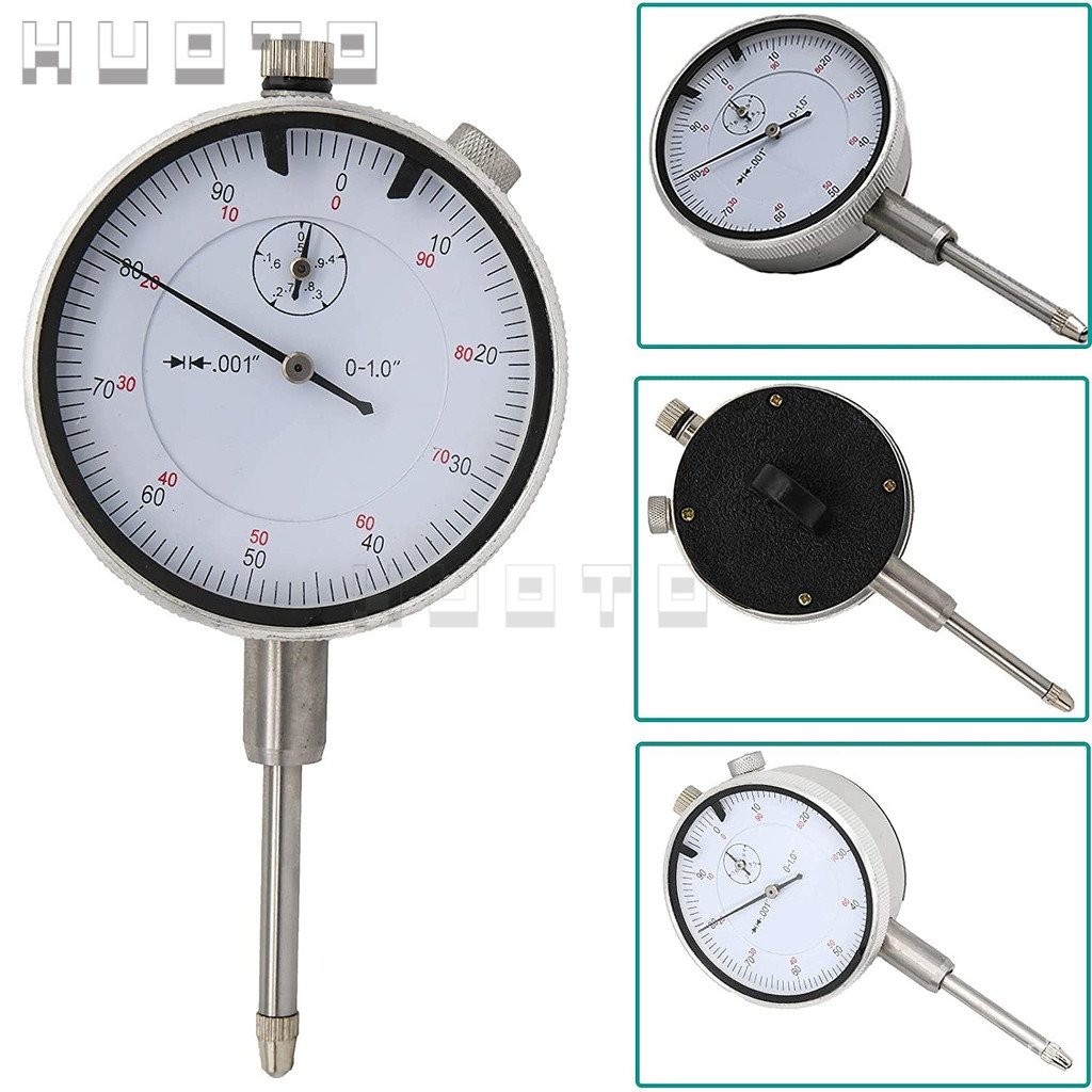 British0-1“/Inch and Metric Dial Indicator Mechanical Pointer Indicator ...