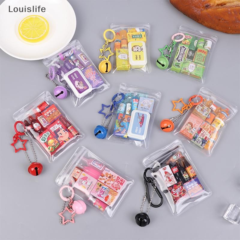 LLPH Creative Mini Food Bag Toy Simulation Food Toys Keychain Cute ...