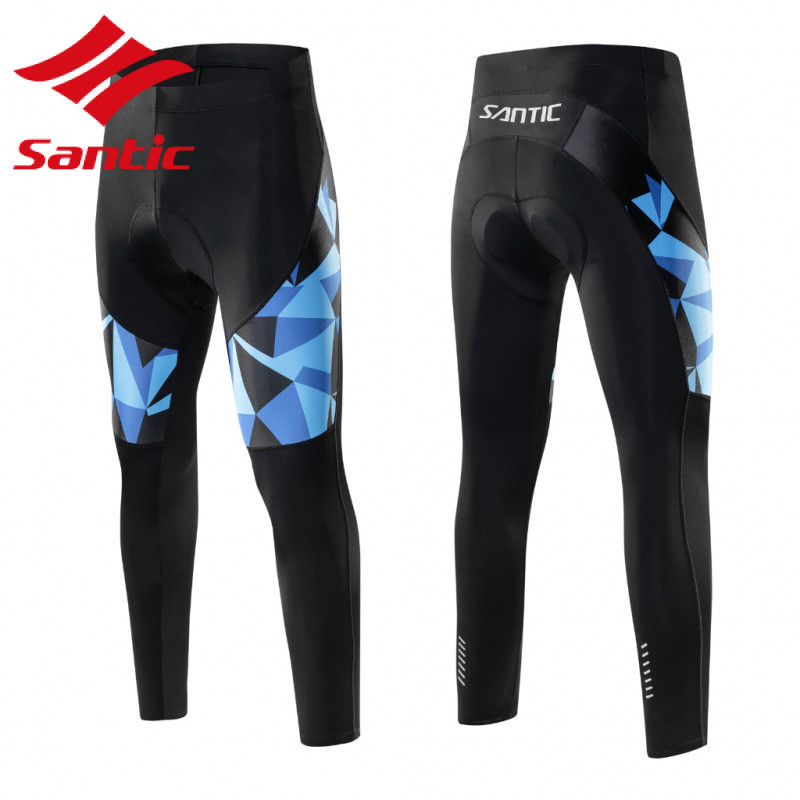 100% Santic Brand Men's Cycling Pants 4D Padded Road Bicycle Tights MTB ...