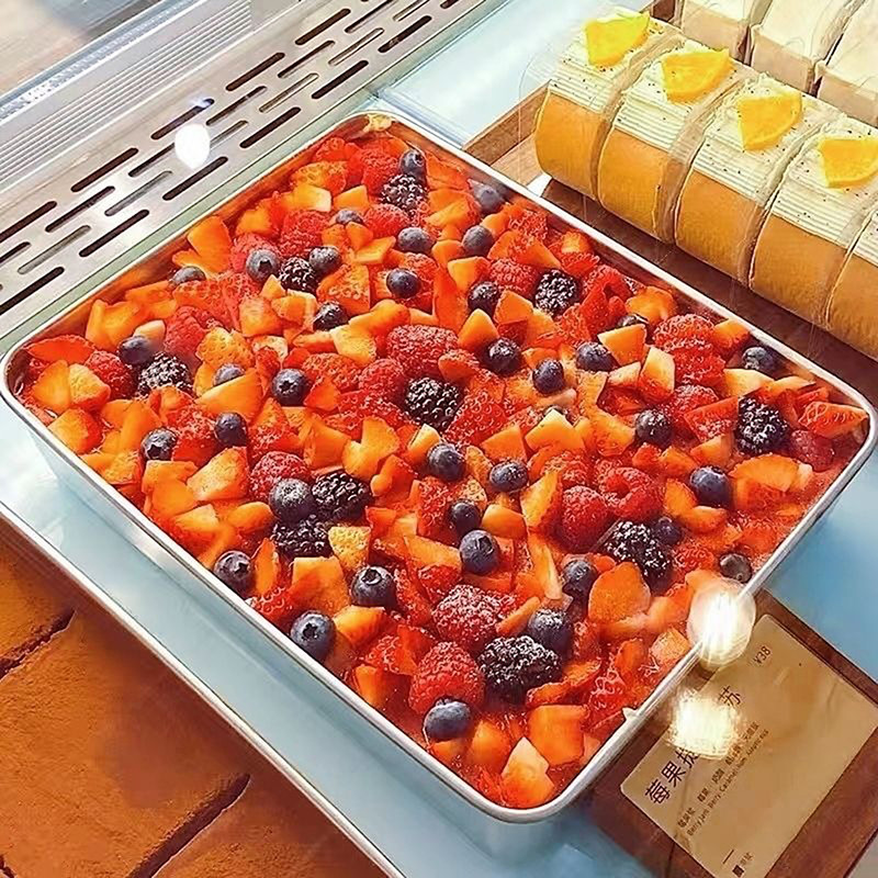 【HGPH】 Stainless Steel Tiramisu Mold Cake Tray Cake Shaping Container ...