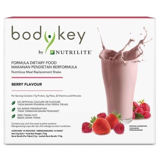 BodyKey by Nutrilite Meal Replacement Shake (Berry/Cafe /Chocolate ...