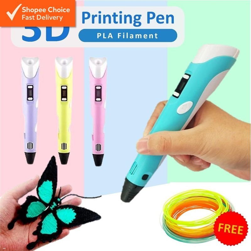 3D Pen 3D Printing Pen 3D PLA Printing Doodle Arts Craft Drawing USB ...