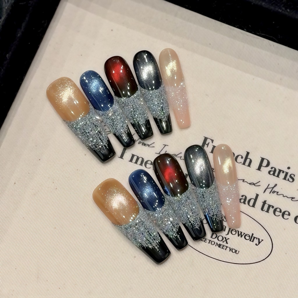 100% HANDMADE Sugar starry sky phantom cat's eye dark spice girl Fake ...