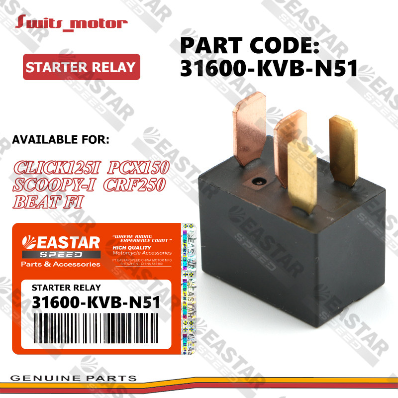 Relay Assy/Starter Relay CLICK125I , PCX150 , SCOOPY-I , CRF250, BEAT ...