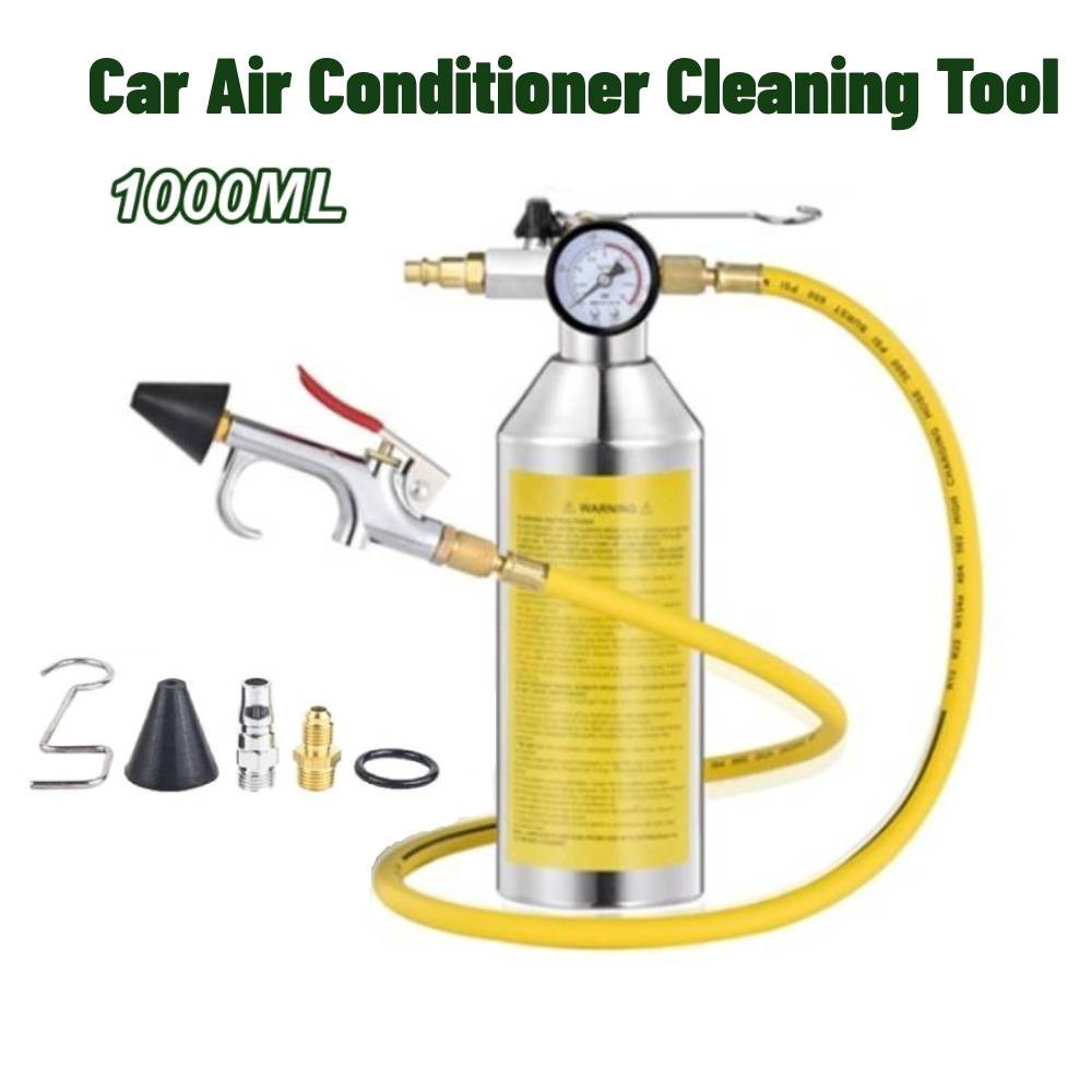 AC System Flush Kit Vehicle Car Air Conditioning Pipe Cleaning Bottle ...