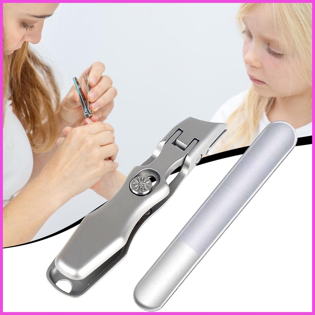 Nail Trimmer Anti-Splash Nail Cleaner Angled Head Toenail Clip Heavy ...