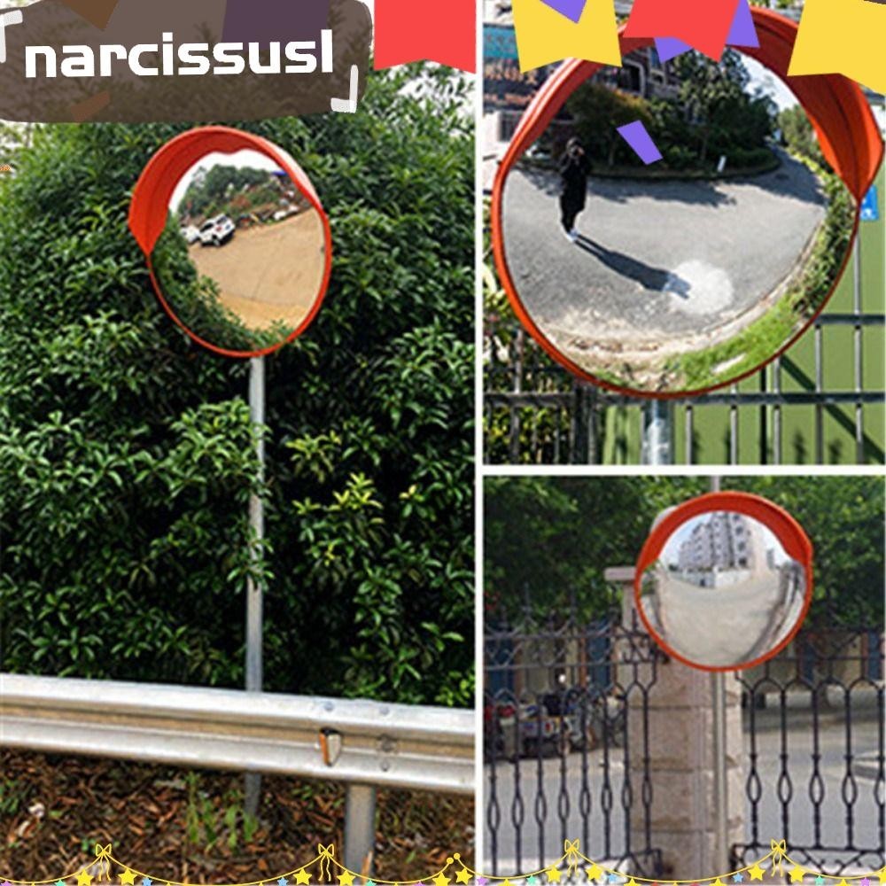NARCIS Convex Mirror, Orange 30/45/60cm Road Mirrors, ABS PC Security ...