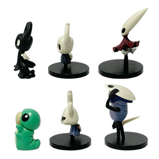6pcs Hollow Knight Figure Anime Hollow Knight Silk Song Hornet Knight ...