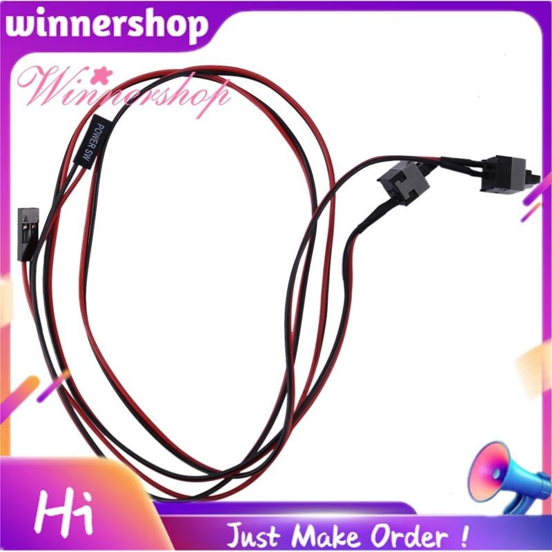 2 Pack 2 Pin SW PC Power Cable on/off Push Button ATX Computer Switch ...