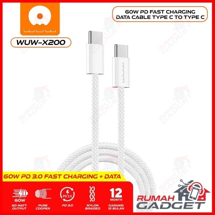 Cable - Data Cable - WUW - 60W PD Fast Charging Cable - Pure Cooper ...