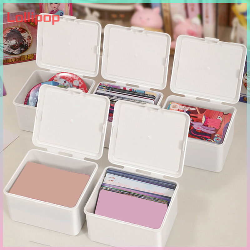 lollipop Korean Transparent Storage Box Blind Box Card Photocard ...