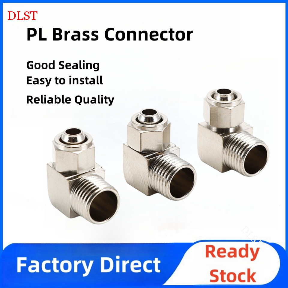 Quick Screw Copper Elbow Right Angle Threaded Trachea Quick Joint KPL04 ...