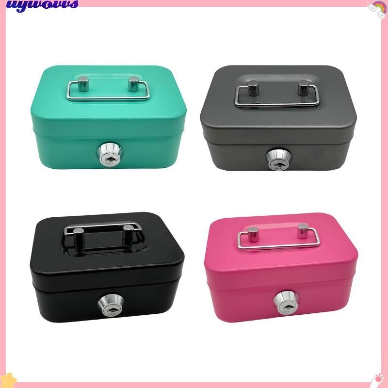 Box with Lock Piggy Lock Box with Key for Class Prizes Metal Handle ...