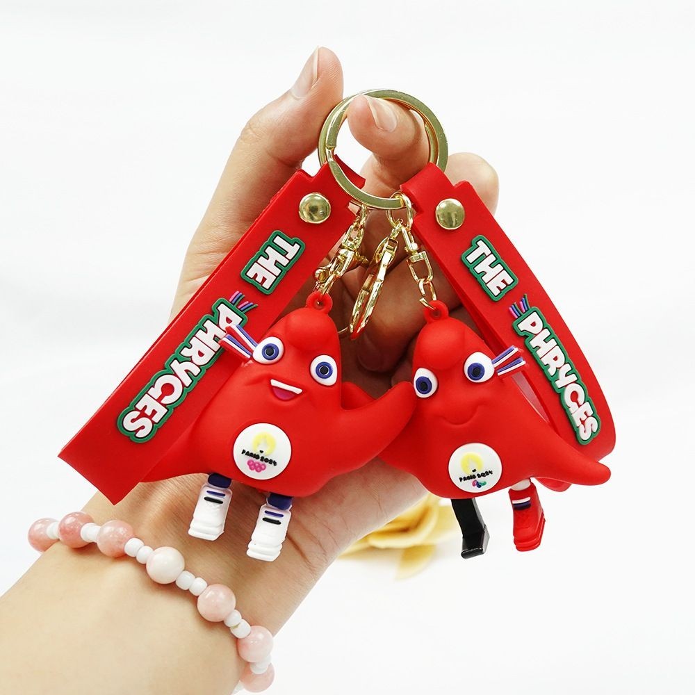 2024 France Paris Olympics Mascot Frieges Phryges Keychain Frie Heat ...