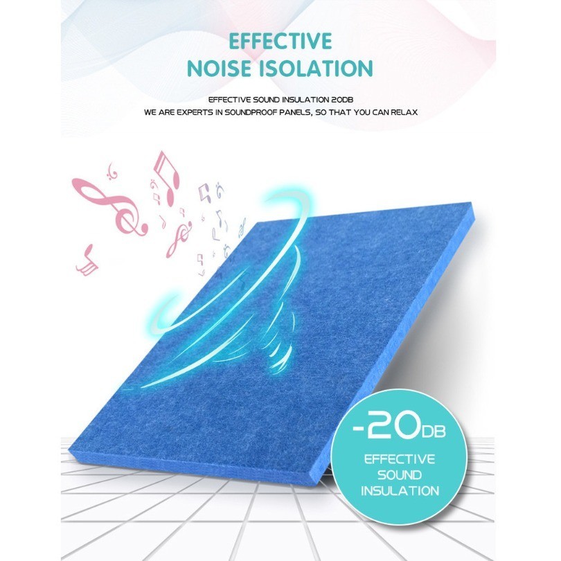 Moisture-proof Square Self-adhesive Soundproofing Wall Panels Sound ...