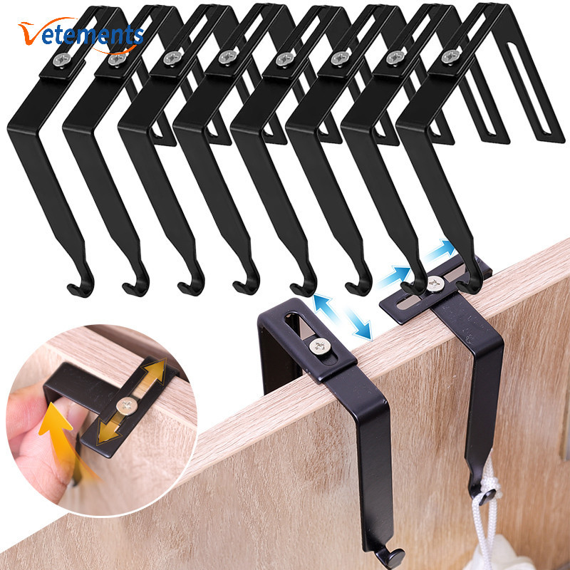 Multipurpose Adjustable Door Storage Hooks - Universal Partition Hanger ...