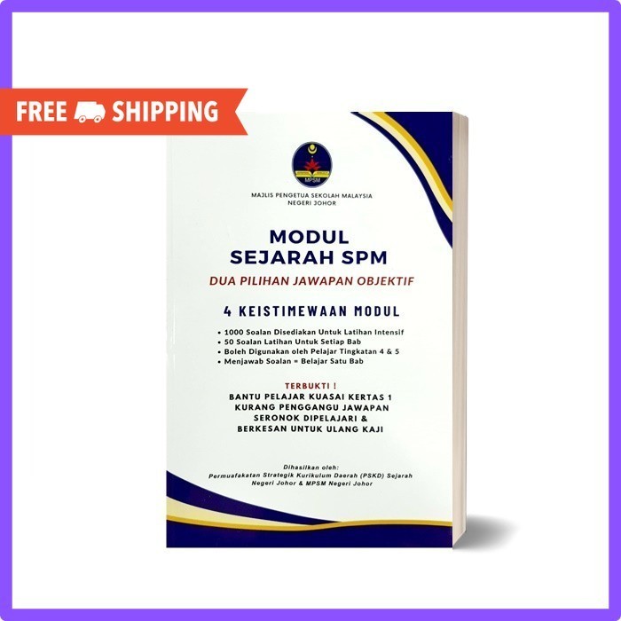 SPM History Module Two Objective Answer Options | Shopee Philippines