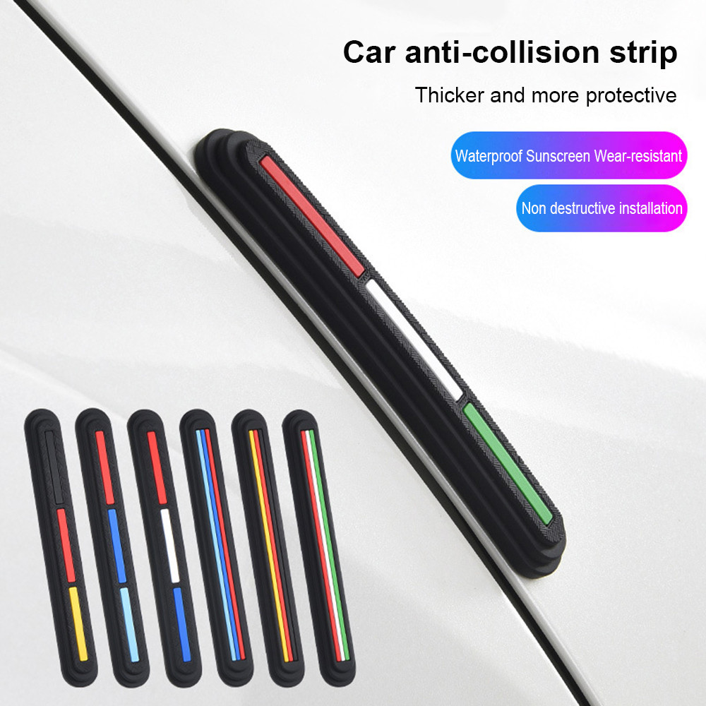 Tri Color Car Door Anti-collision Strip Auto Door Edge Bumper Protector ...