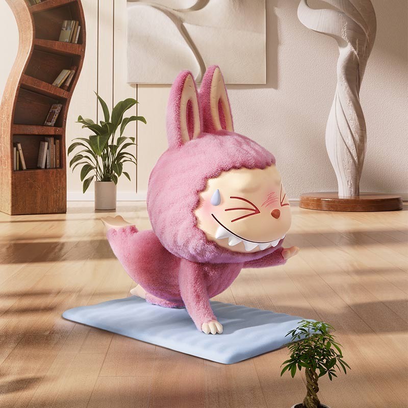 【Genuine】LABUBU THE MONSTERS Lazy Yoga Series Confirmed Figurine Doll ...