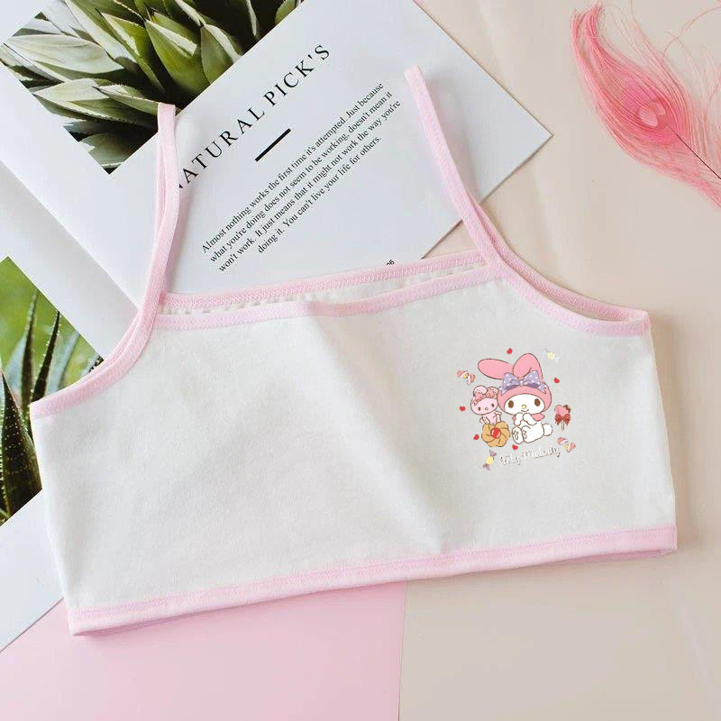 2024 Girl's/Kid's My Melody Cartoon Graphic Baby Bra 8-16 Years Fashion ...