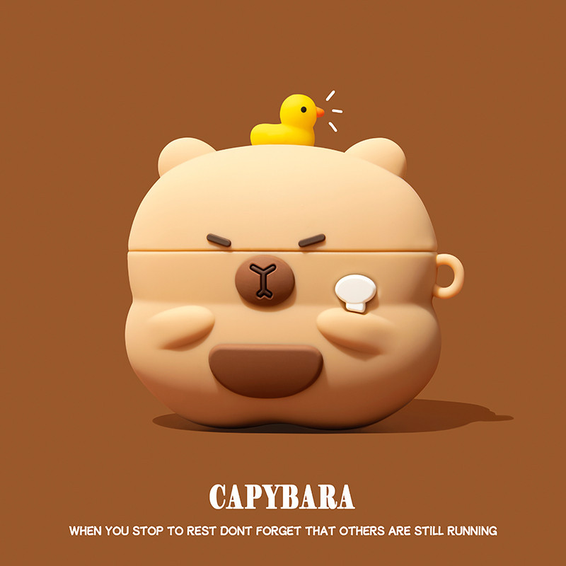 (airpods4 case)Cute Cartoon Capybara Case for AirPods4(2024)1/2/3/Pro ...