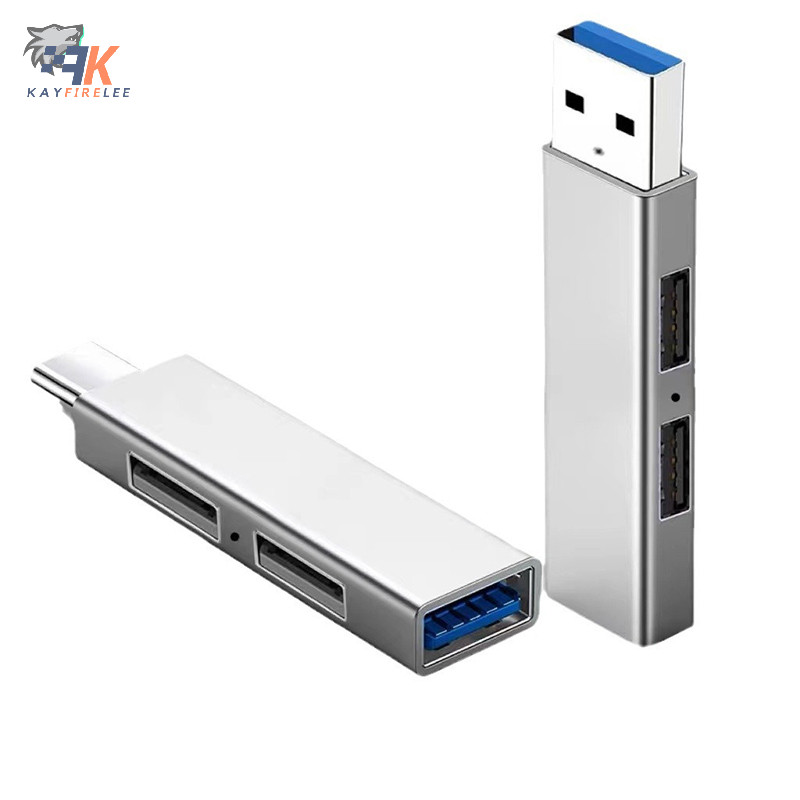 (KFL) 3 In 1 Expansion Dock Hub USB 3.0/Type-C 3.0 To 3 USB Multi Port ...
