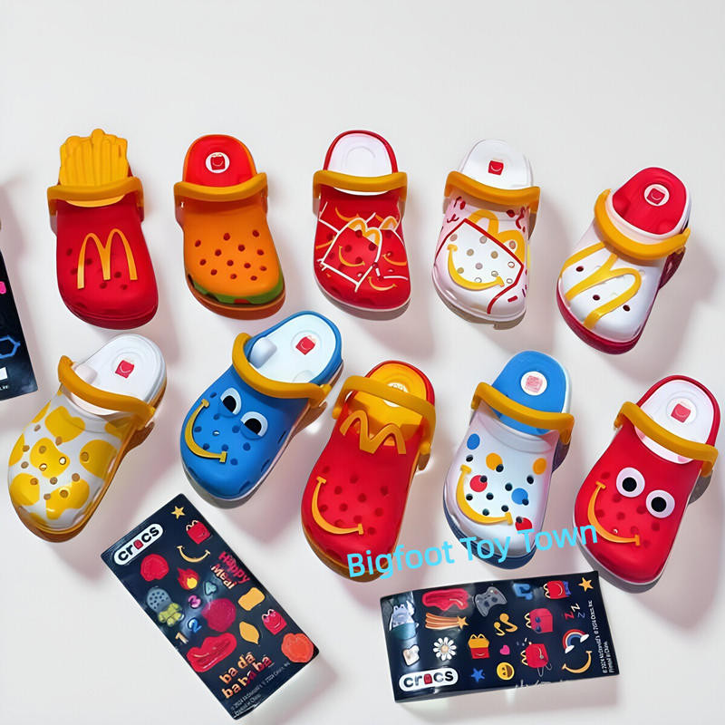 2024 McDonald's Crocs Mini pendant, Crocs slipper pendant Keychain, McDonald's Happy Meal ...