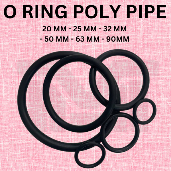 1 PCS Poly O Ring Poly Pipe Fitting EPDM Rubber Gasket Getah Polypaip O ...