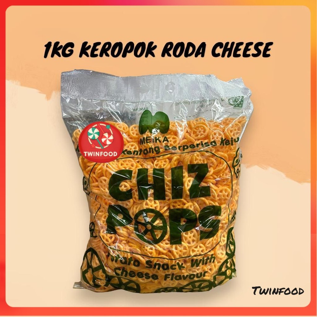 1KG Meika CHEESE Chip pops potato snack with cheese flavor roda (TF ...