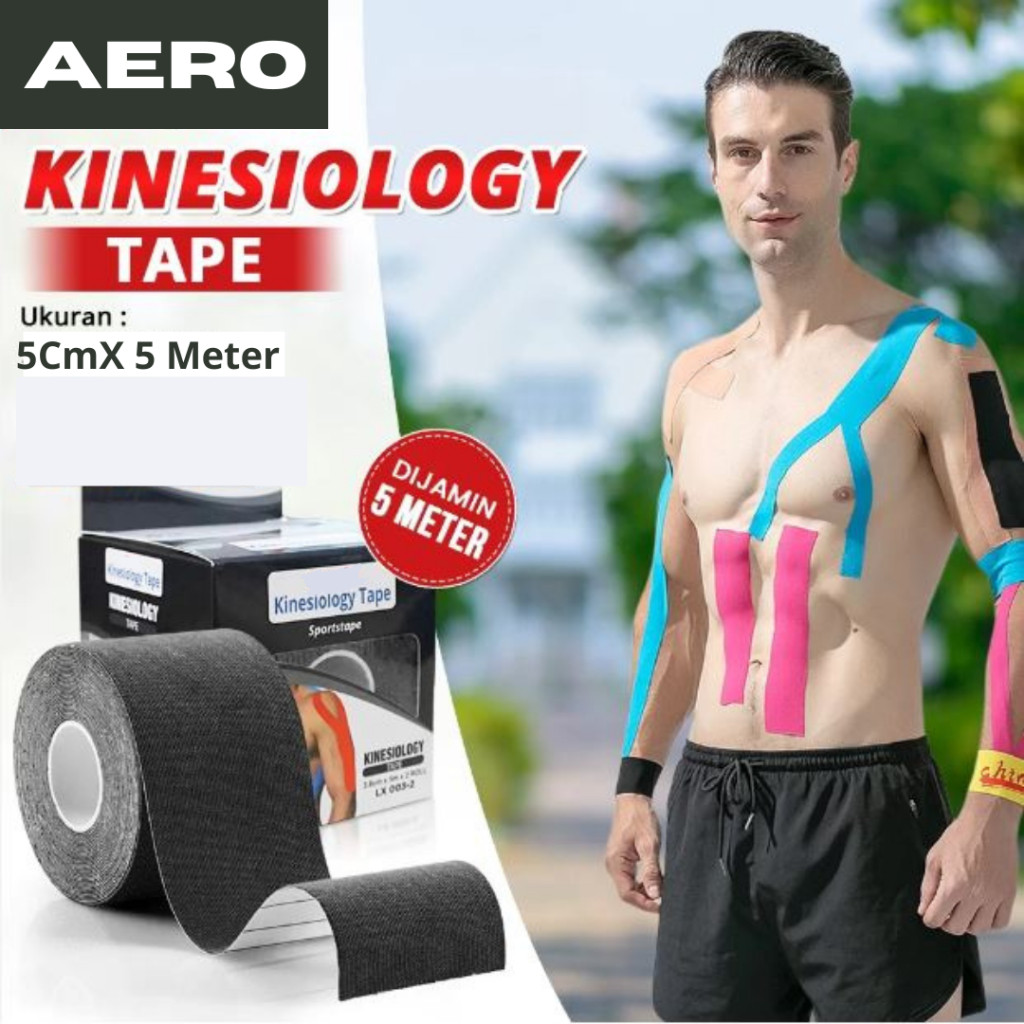 Kinesio Tape / Tapping / Kinesiology AERO Tape 5cm x 5m Sport Tape ...