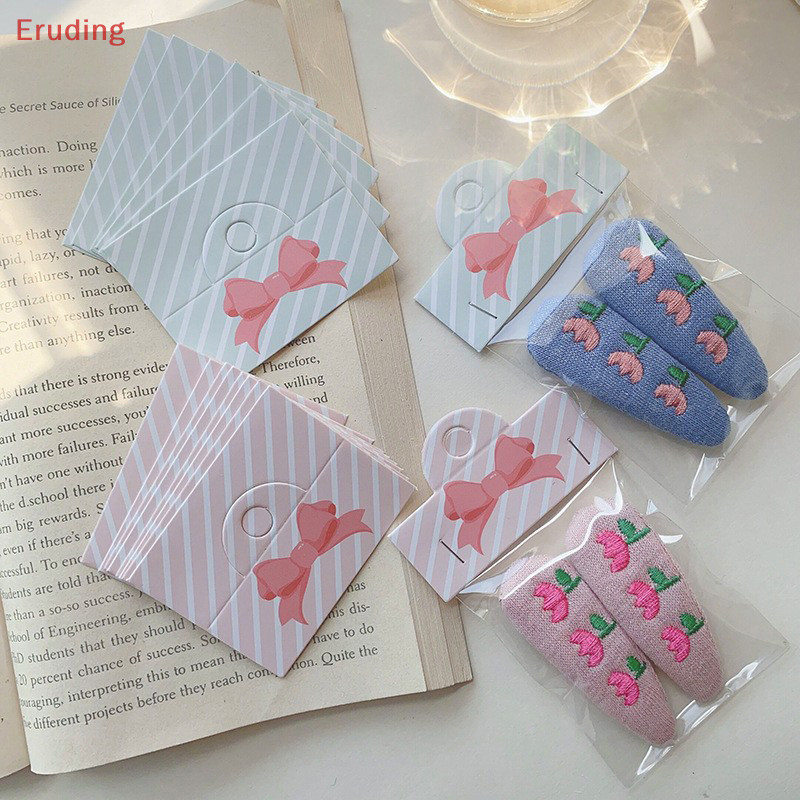 [Eruding] 100Pcs Foldable Packaging Paper Cards Bow Cards For Handmade ...
