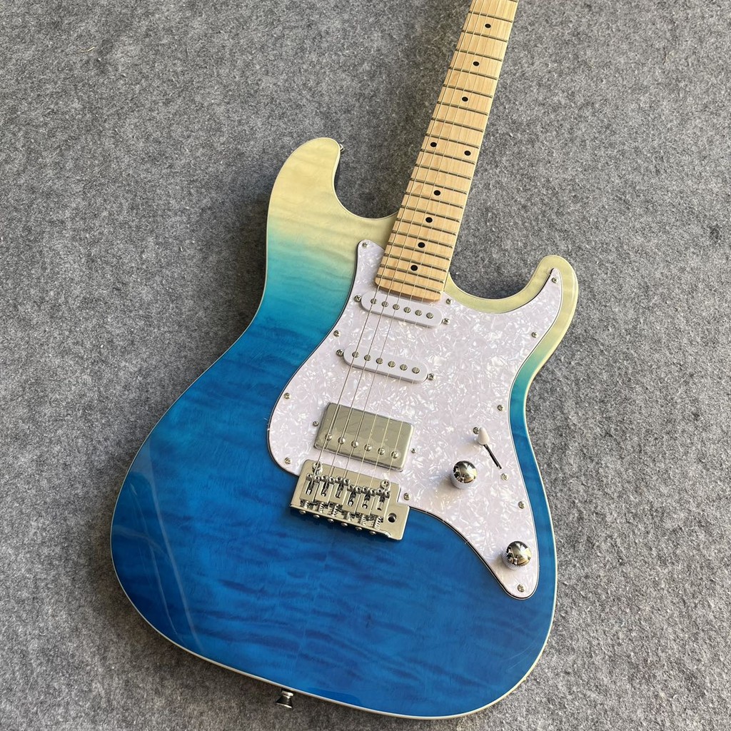 Tom Anderson Electric Guitar Tiger Flame Maple Top SSH Hubucker Pickups Professional Guitar ...