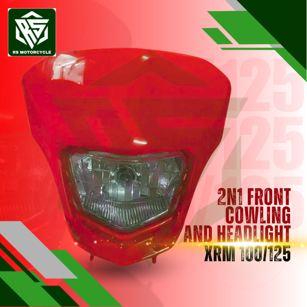 [RS MOTORCYCLE] HEADLIGHT COWLING ASSY FOR HONDA XRM 110/125 | Shopee ...