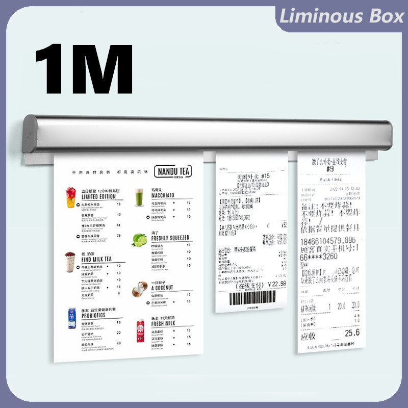 100CM Restaurant Kitchen Menu Clip Holder Aluminum Receipt Clip No ...