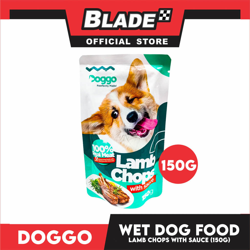 Doggo Lamb Chops with Sauce Wet Dog Food 150g | Shopee Philippines