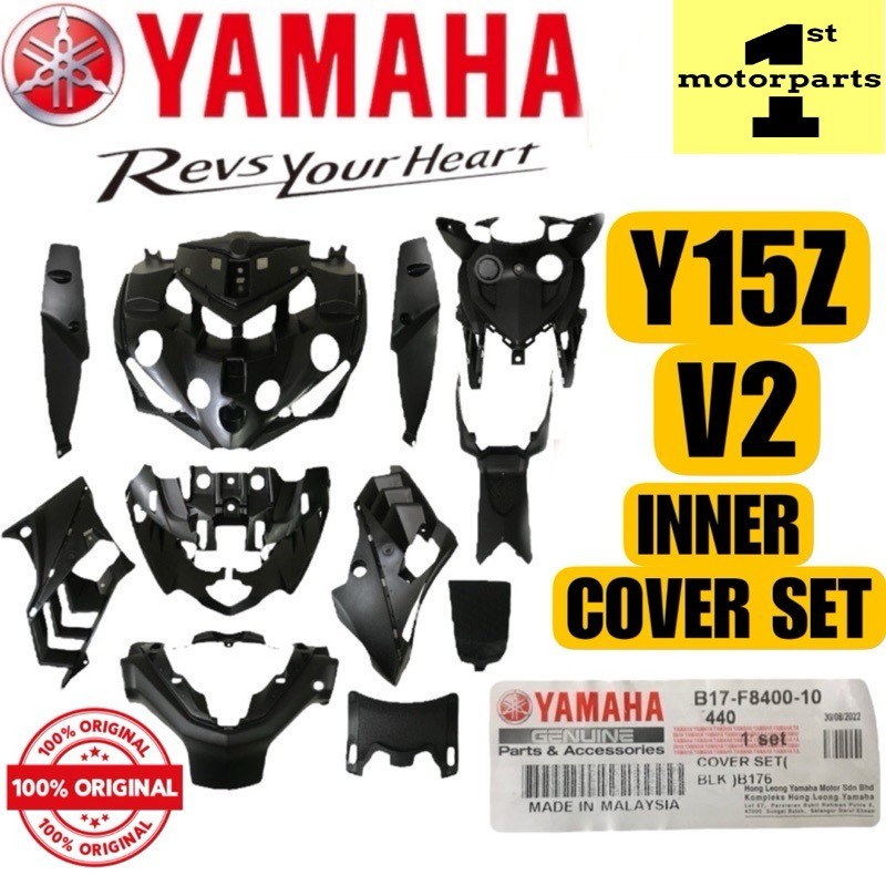 Y15 Y15Z Y15ZR V2 B17 (11pcs item) INNER COVER FULL SET COVER SET HITAM ...