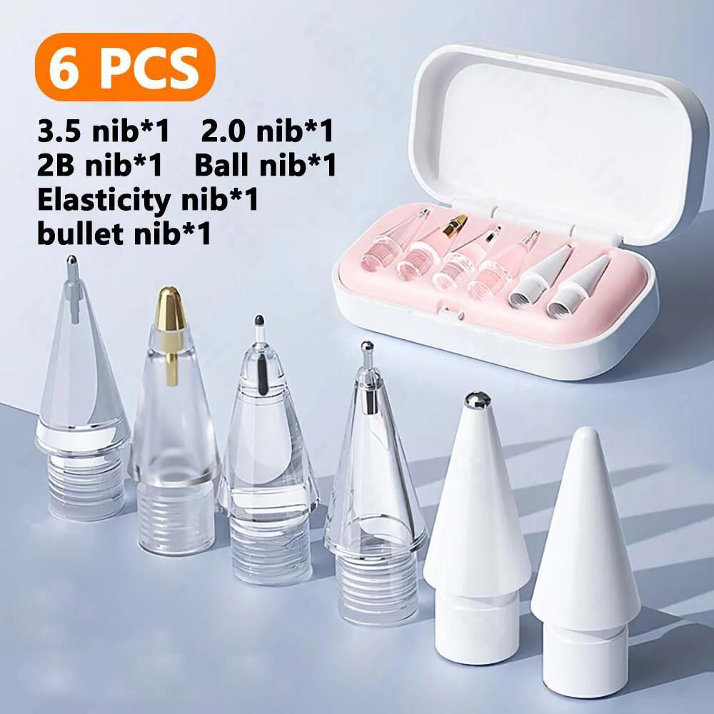 Replacement Pencil Tips for Apple Pencil Pro 2nd 3th(USB-C) 4/6 Pcs 2B ...