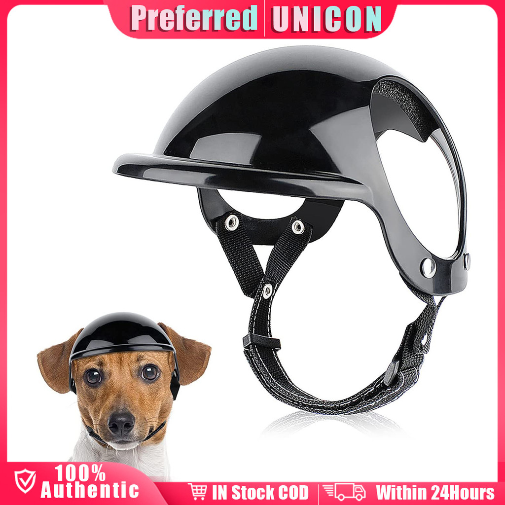 Helmet for Dog Shih Tzu Adjustable Pet Riding Cap Safety Cat Cap Pet ...