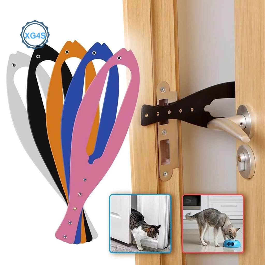 Adjustable-Latches Strap Keep Dog Out Cat Door Rack-Latch For Home Use ...
