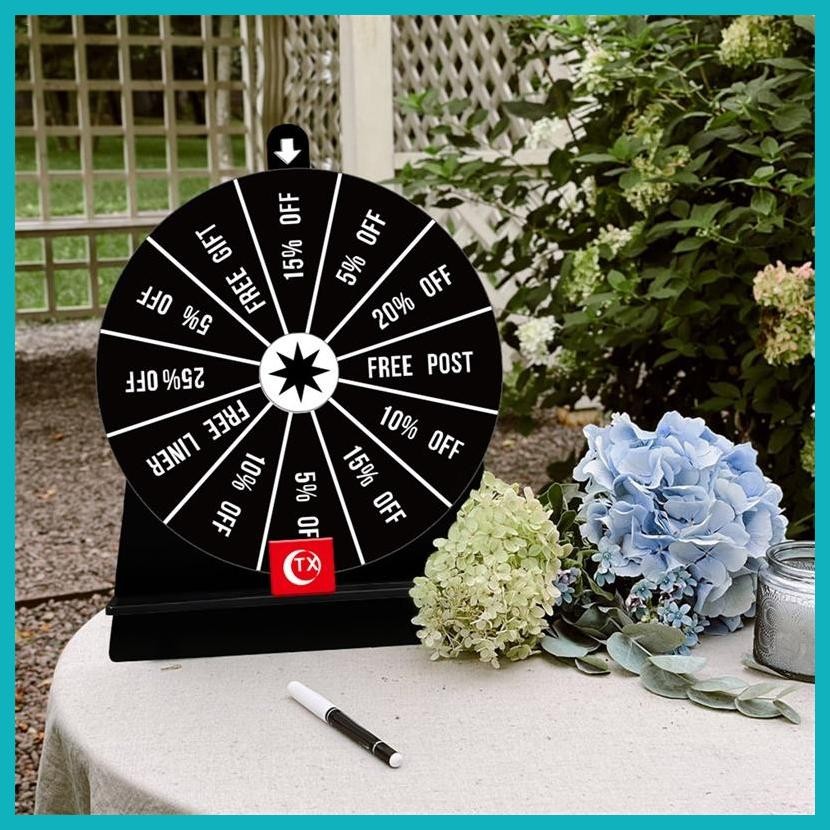 Spin the Wheel Game with Stand Acrylic Raffle Wheel Wheel of Fortune ...